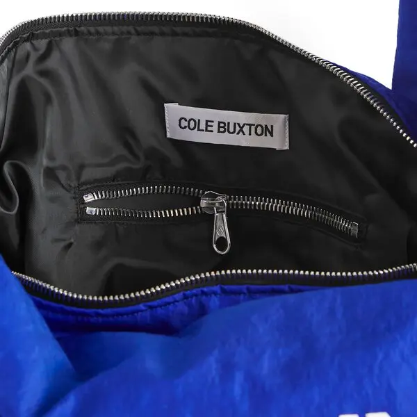 Cole Buxton Nylon Oversized Sling Bag In Cobalt Blue - 30% Off